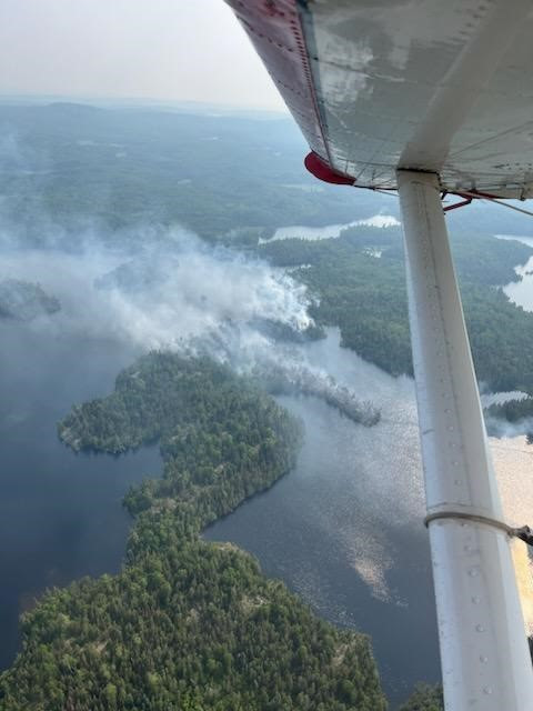 Wildfire burning in the BWCA near the end of the Gunflint Trail | WTIP