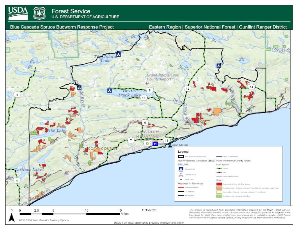 Forest Service launches Blue Cascade Spruce Budworm Response Project | WTIP