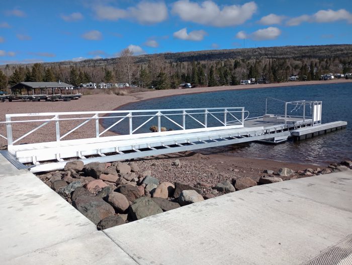 ADA-compliant kayak dock installed at Grand Marais Recreation Park boat ...