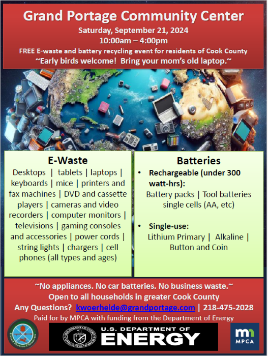 FREE household E-Waste and battery recycling event | WTIP