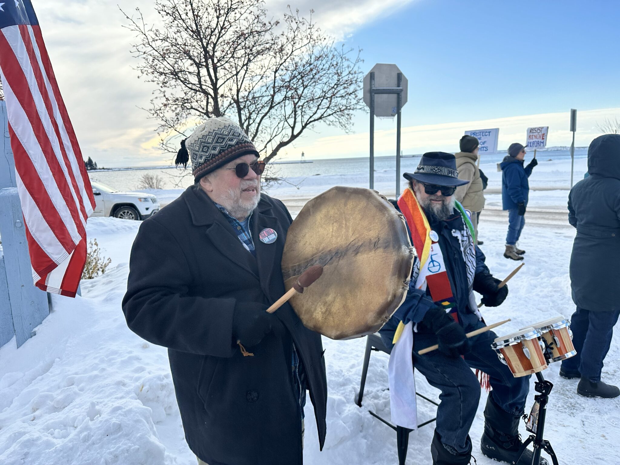 Grand Marais protest honors woman killed in ICE shooting | WTIP