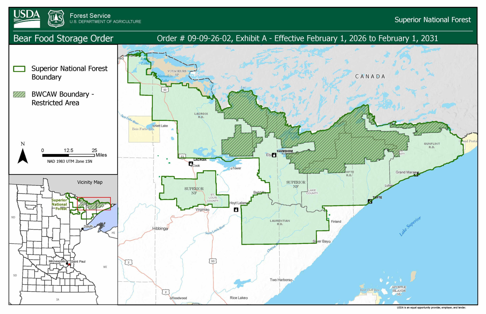 BWCAW food storage order extended to 2031 to reduce bear conflicts | WTIP